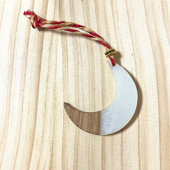 Handmade | Holiday | Crescent Moon Small Christmas Ornament | Poshmark